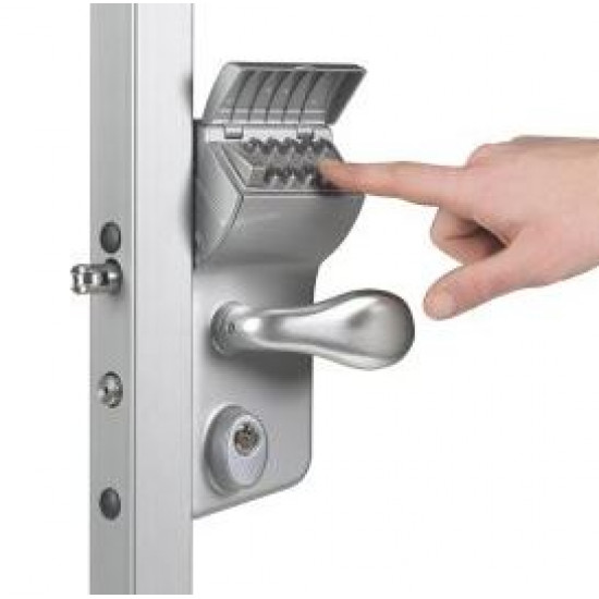 RAL 9005 (ZWART) LOCINOX CODESLOT DUBBEL MECHANISCH VOOR DRAAIPOORTEN